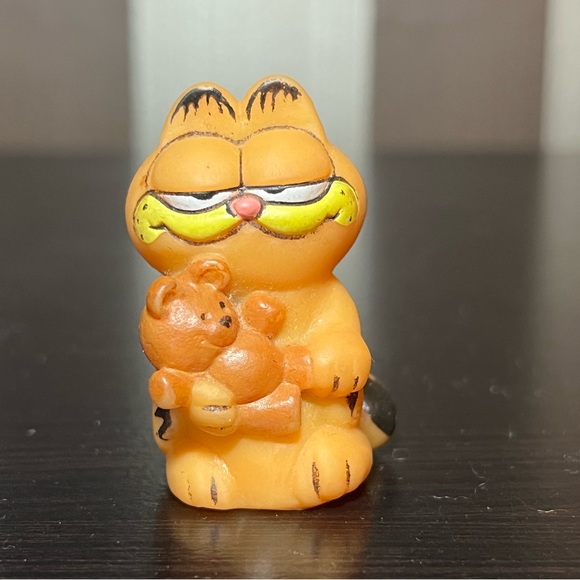 Office | Vintage Garfield Pencil Topper Holding Teddy Bear Rubber 175 ...